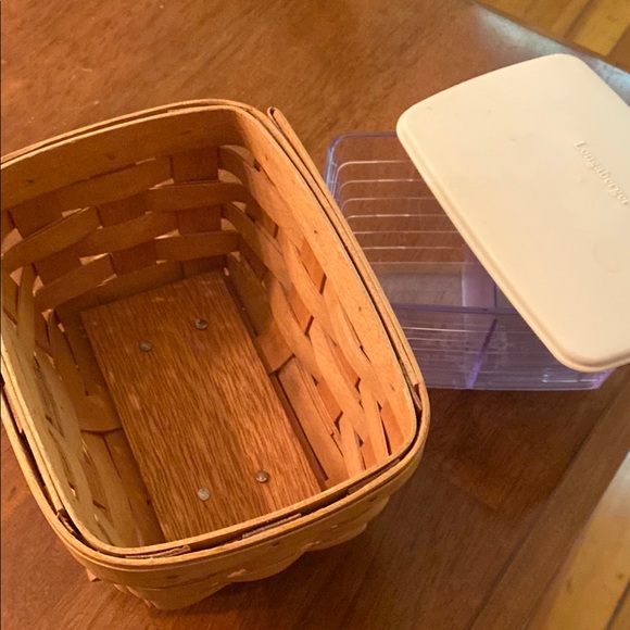 Longaberger | Accents | Longaberger Woven Cradle Basket With Hard ...